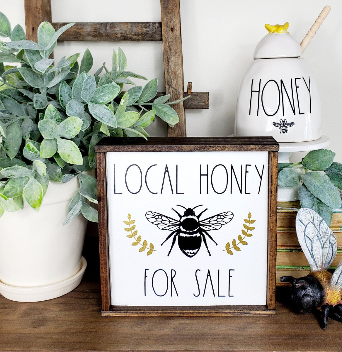 Local Honey For Sale sign – The Salty Peach Shop